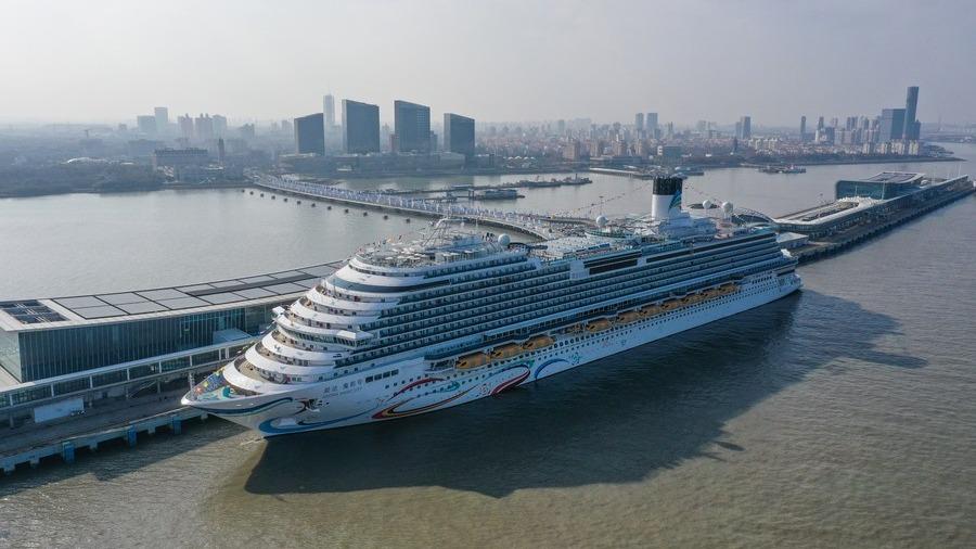 China's first homegrown large cruise ship starts commercial maiden ...
