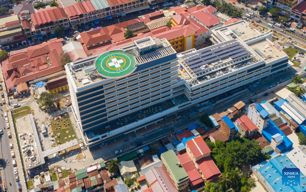 China-funded medical building in Cambodia's capital passes completion ...