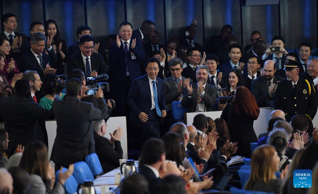 Qu Dongyu re-elected as FAO director-general_英语频道_央视网(cctv.com)